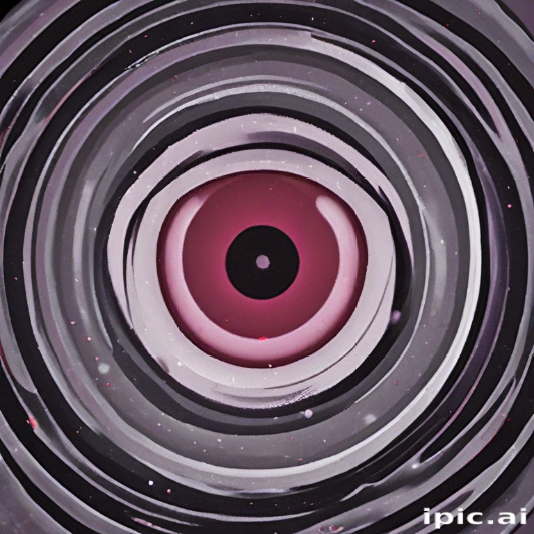 Abstract Representation of an Eye Surrounded by Circular Patterns and ...