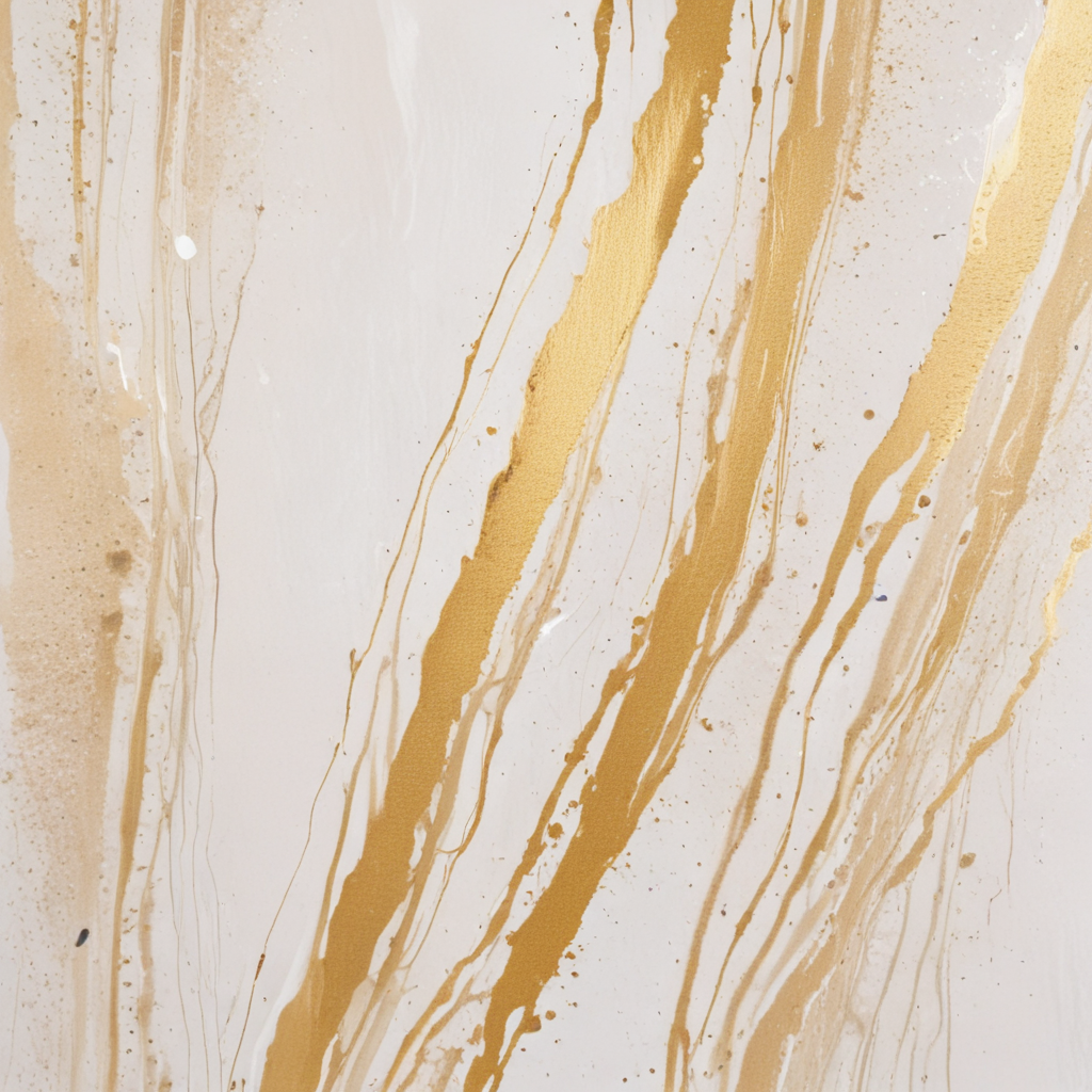 Elegant Abstract Art Featuring Striking Gold Lines on a Soft Background