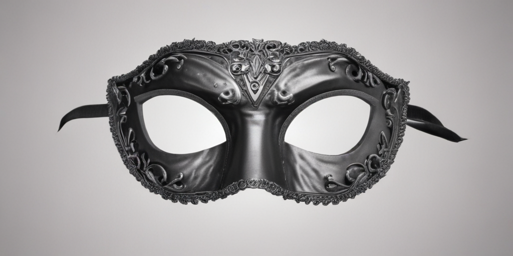 Elegant Black Mask with Intricate Designs Perfect for a Mysterious ...