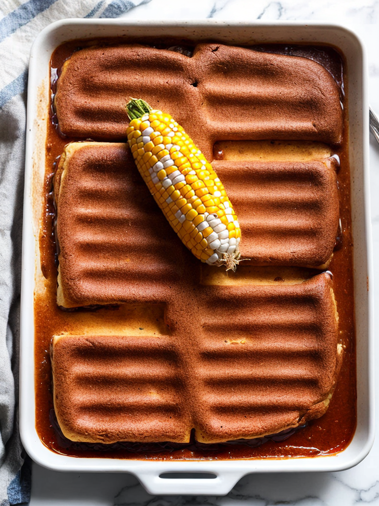 Poop And Corn On Waffle