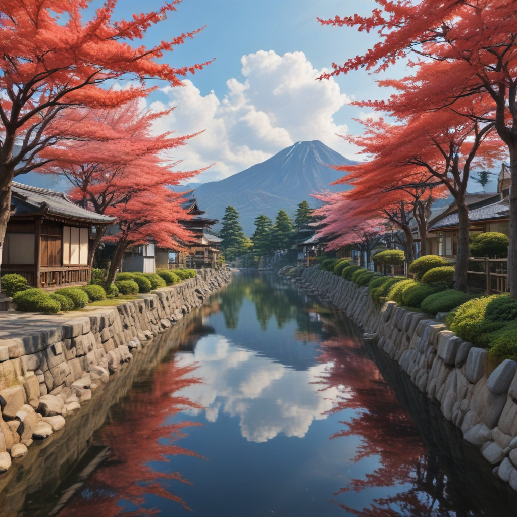 Japanese anime-style scenery