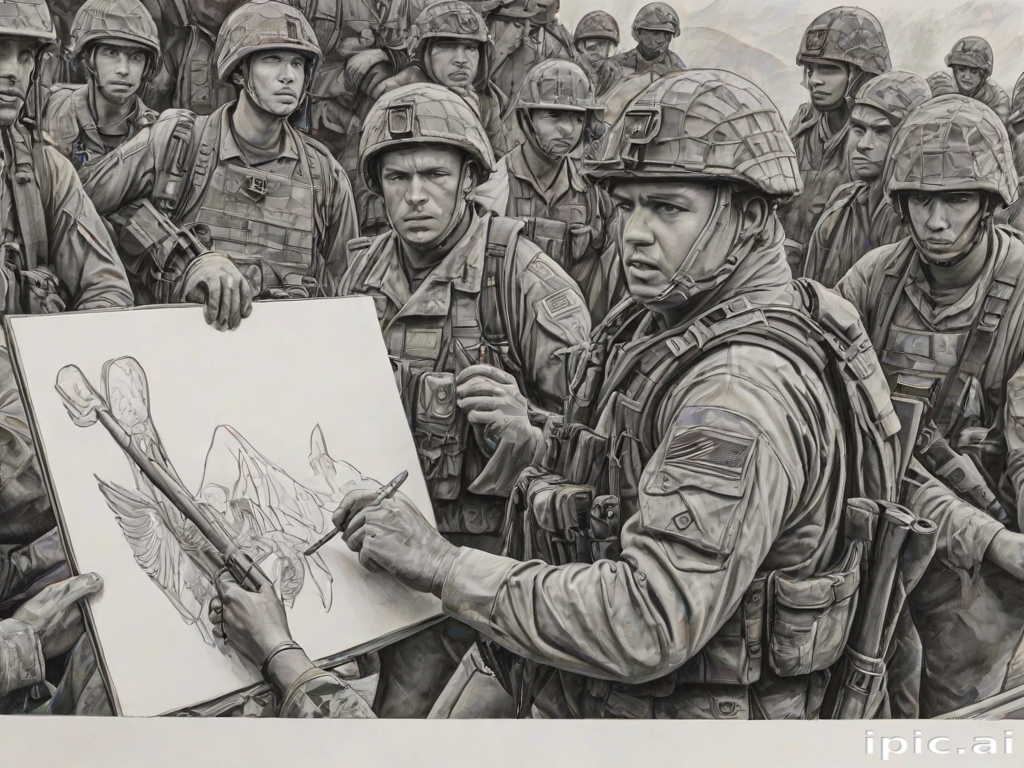 Soldiers Collaborate on Artwork While Reflecting on Their Shared ...