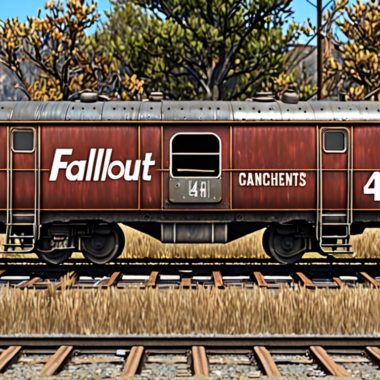 video channel logo using a fallout 4 game train theme