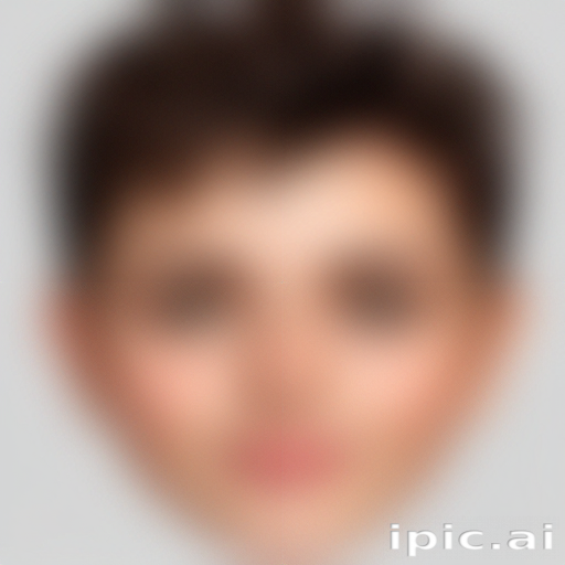Abstract Representation of a Blurred Face with Soft Features and Colors