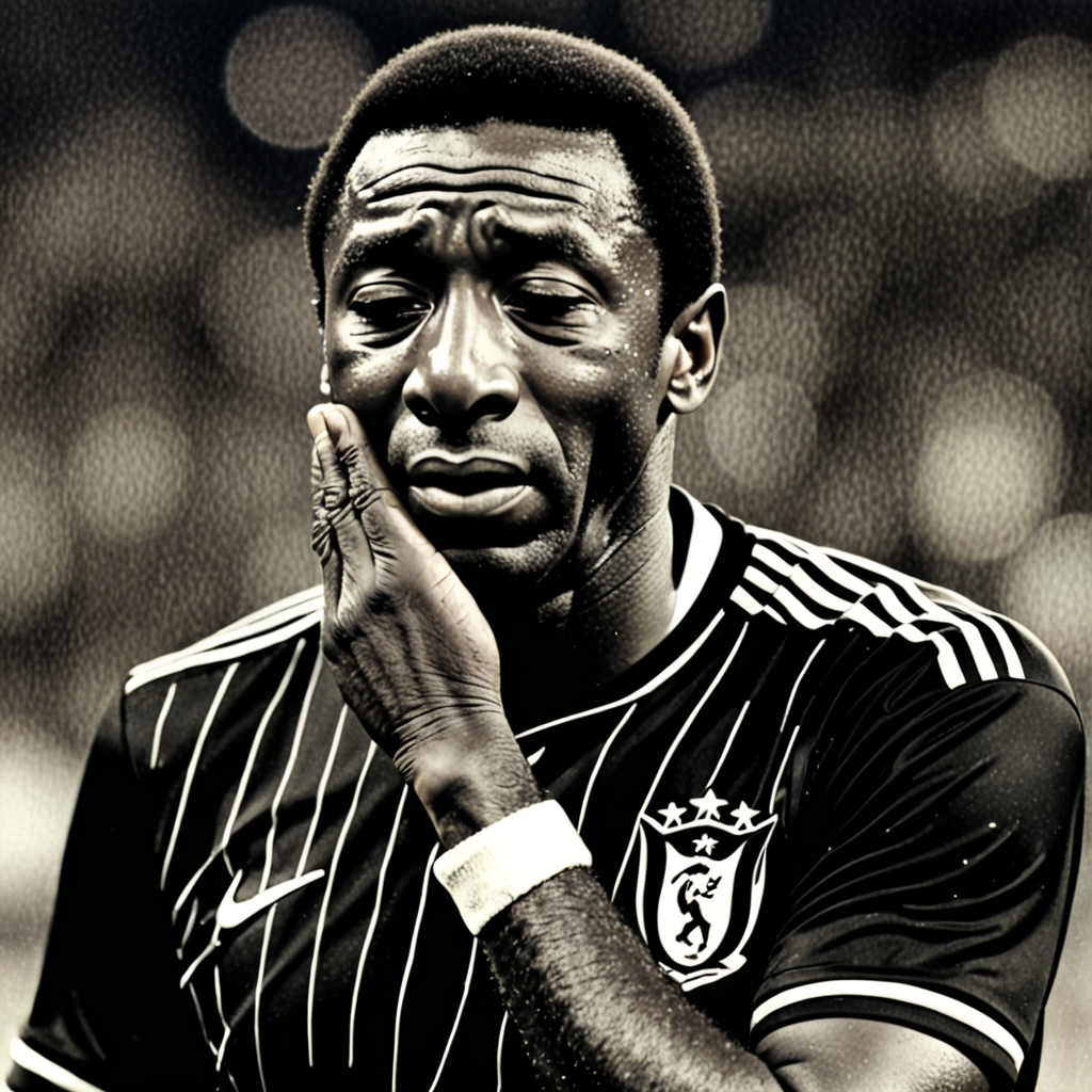 Pelé crying