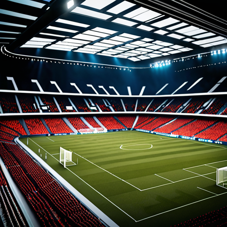 "Generate dynamic stadium designs for a rugby animation, emphasizing a ...
