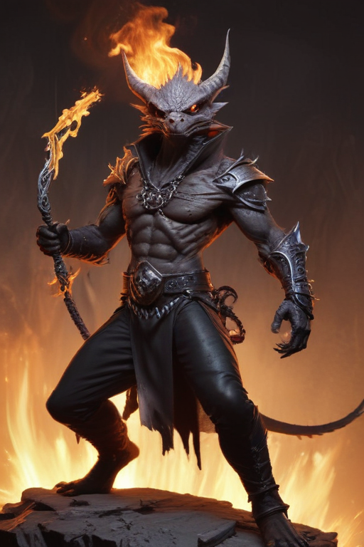 Mean Kobold sailor flaming chain whips ghostrider