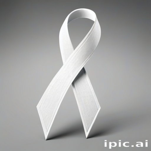 Elegant White Ribbon Symbolizing Hope, Unity, and Awareness in Society ...
