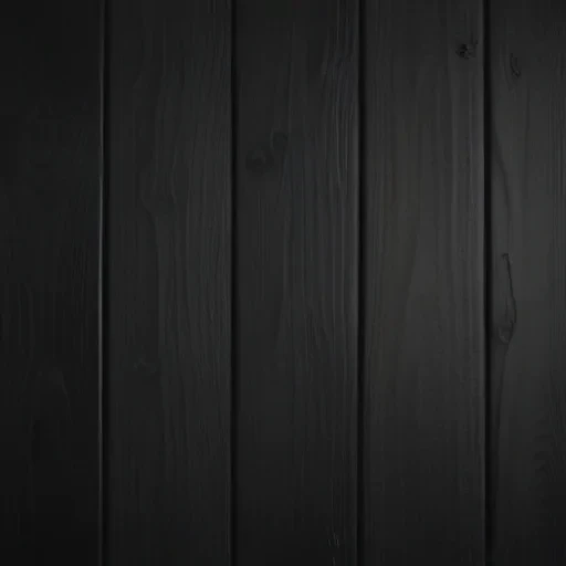 Smooth Black Wooden Planks with Subtle Grain Patterns for Textural Appeal