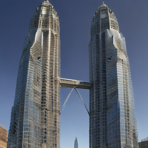 Stunning Modern Architecture of Twin Skyscrapers with Unique Design ...