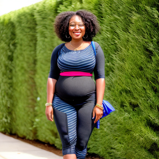 black woman baby bump