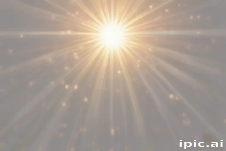 Radiant Light Emitting Glowing Rays in a Serene Background Atmosphere.