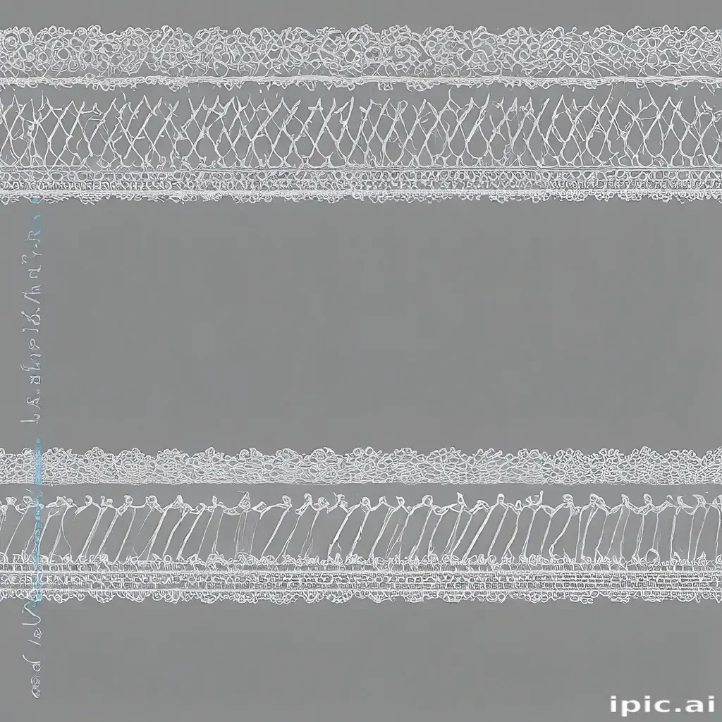 Delicate Patterns of Intricate Lace Designs Against a Soft Gray Background