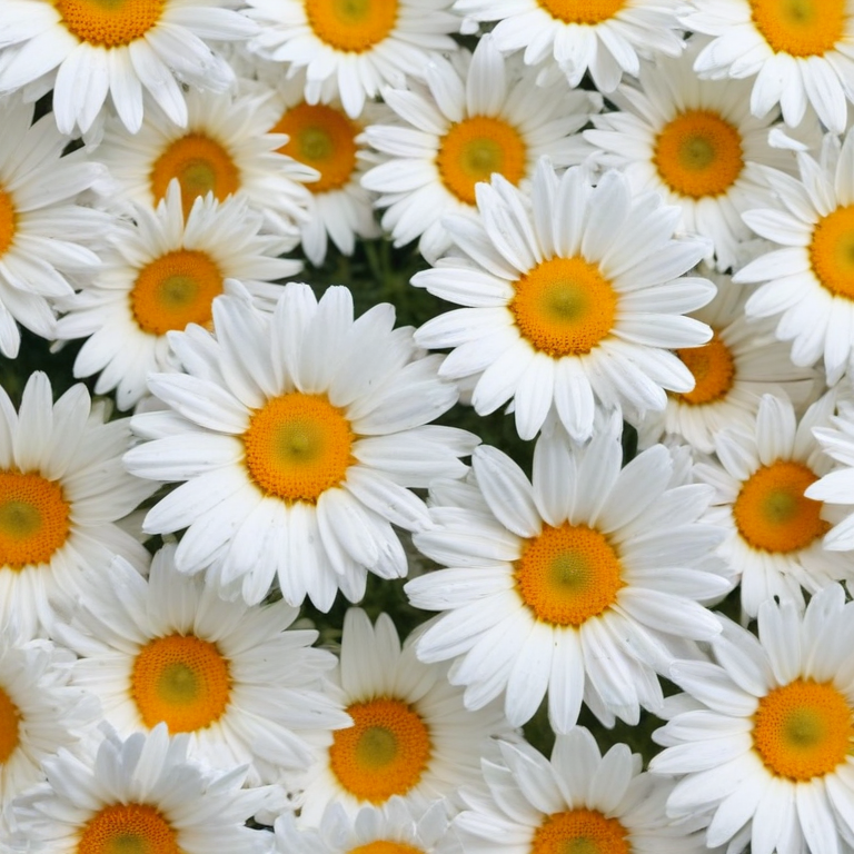 Bright and Cheerful Daisies Blooming in a Vibrant Spring Garden Scene