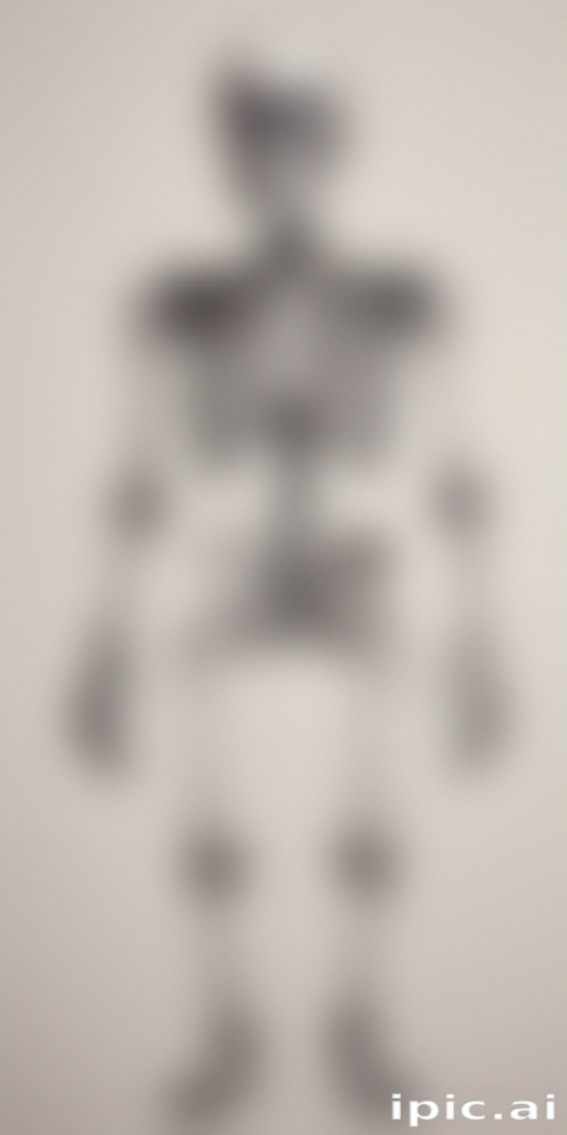 Abstract Representation of a Human-Like Figure in Soft Focus