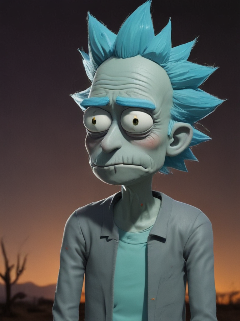 Dark Sad Rick Sanchez
