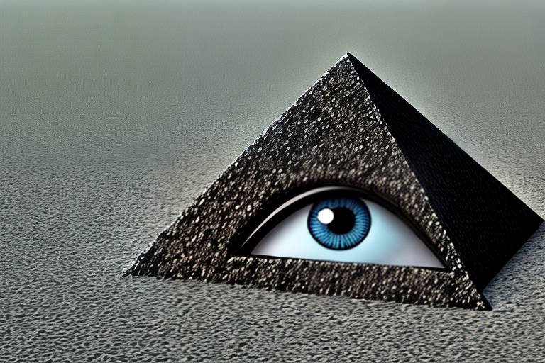 A pyramid with one eye at its top