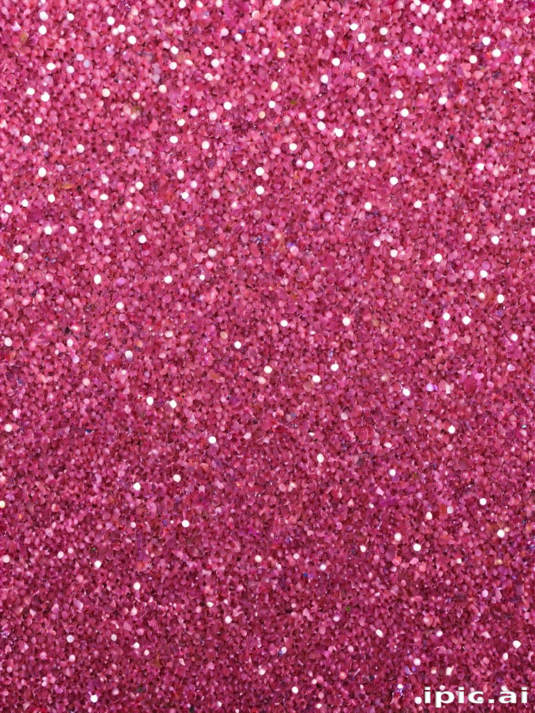 A Shimmering Sea of Pink Glitter Sparkles Dazzlingly in the Light.