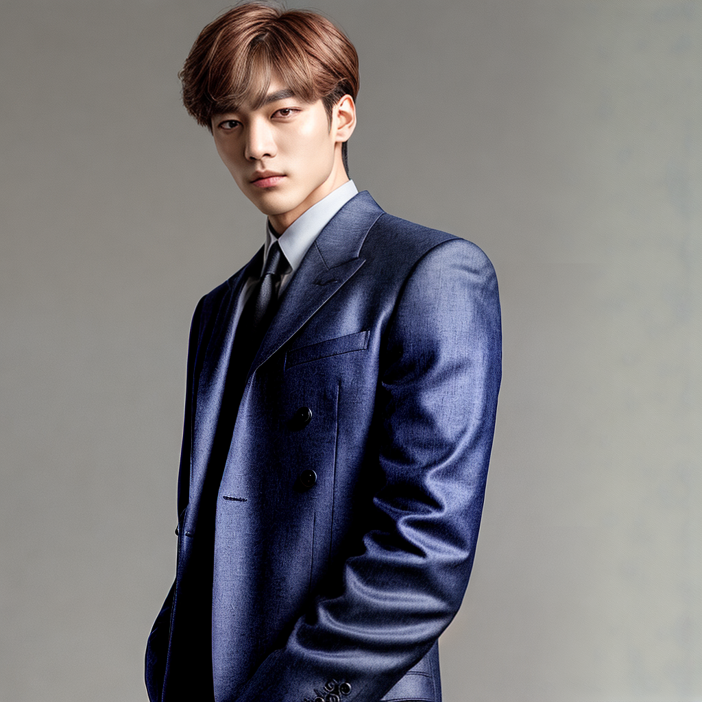 kim taehyung in a mafia look with a sinister smirk