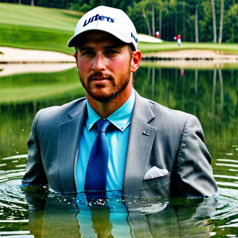 golfer swimming in suit