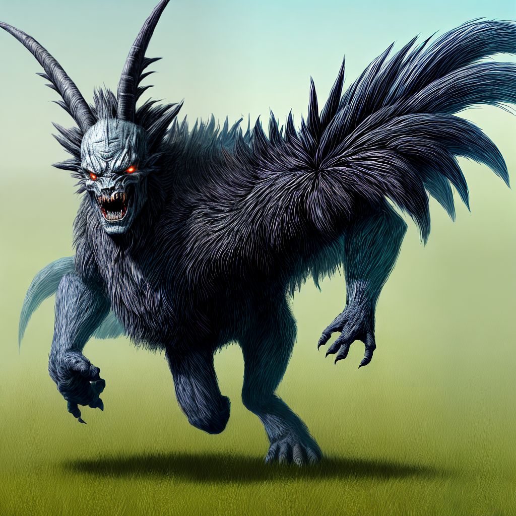 A scary mythical monster