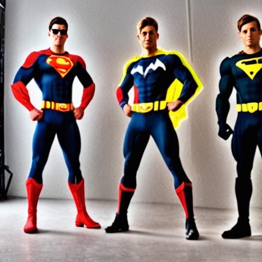 make a superhero out of the element neon