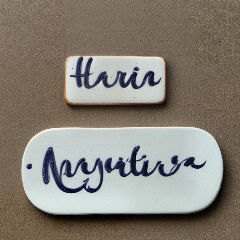 Beautiful name plate of name Harika