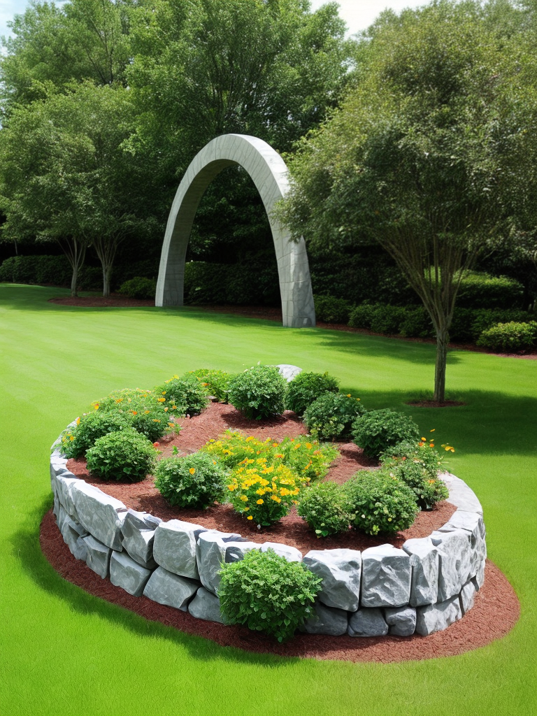 Create a sleek, curved structure monument