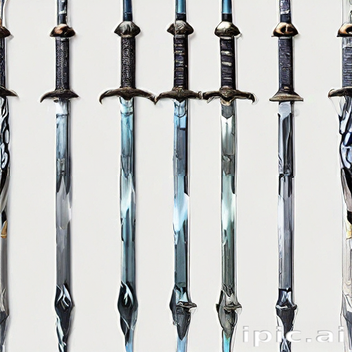 A Collection of Exquisite Swords Displaying Unique Designs and ...