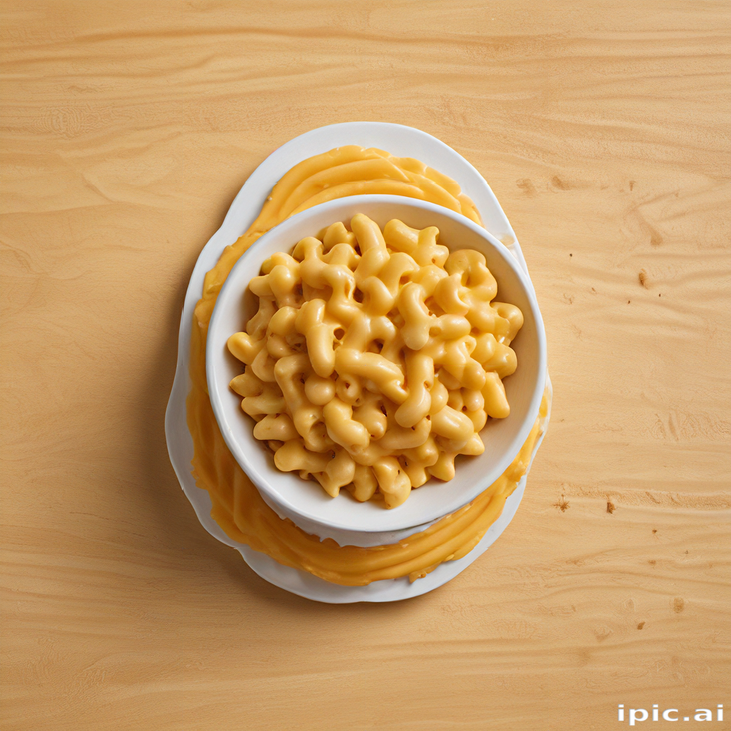 Deliciously Creamy Macaroni and Cheese Piled High on a Plate