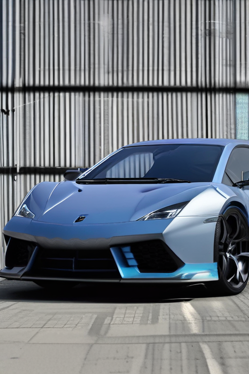 Custom sports car. Cool car. Elegant luxury fast sports car.