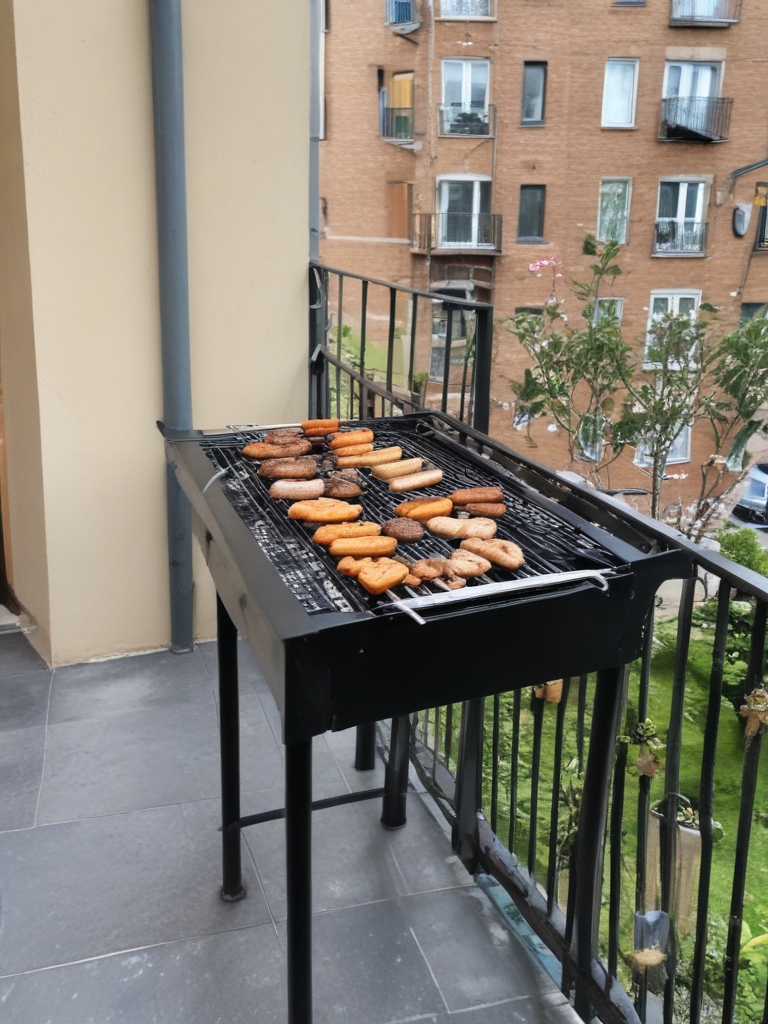 Balcony grill spring party