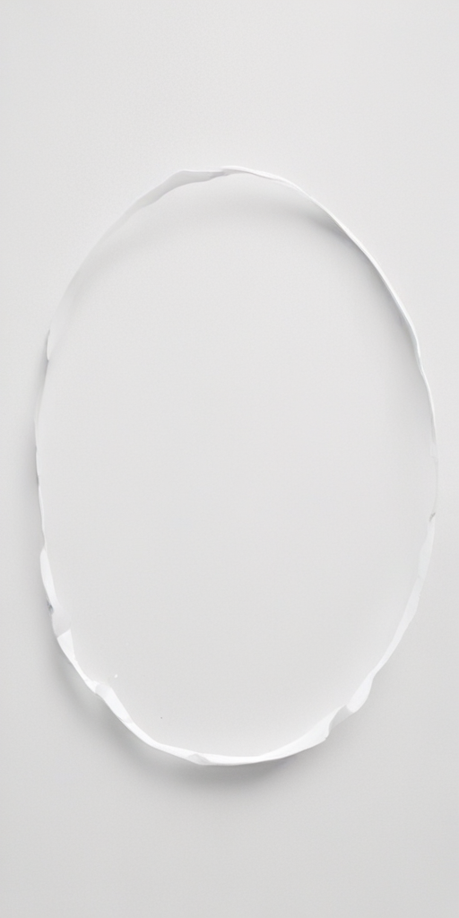 A Minimalist White Plate with an Artistic, Wavy Edge Design