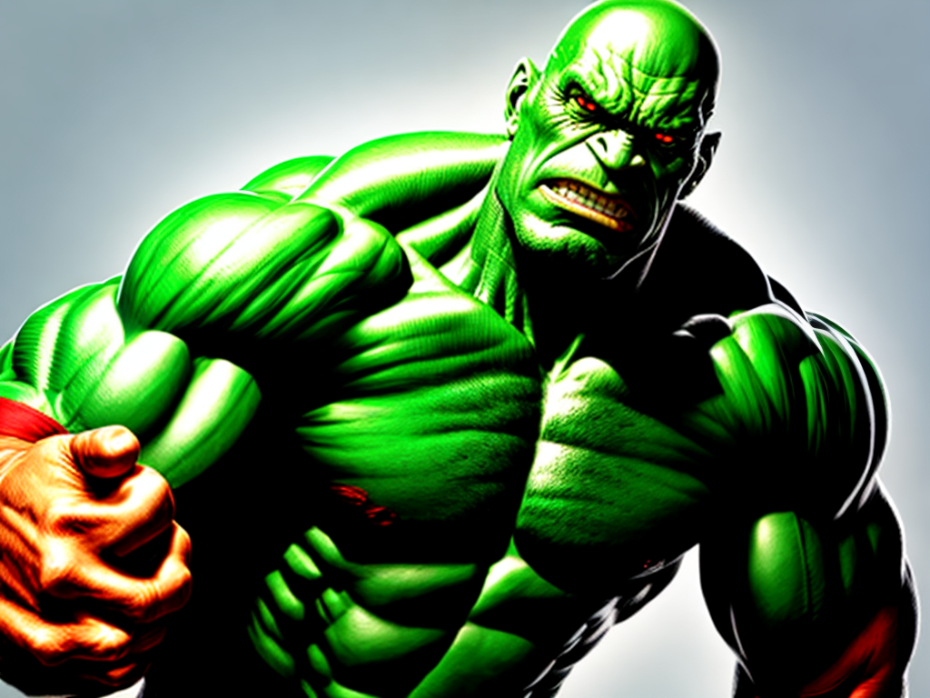 Bald Hulk football player