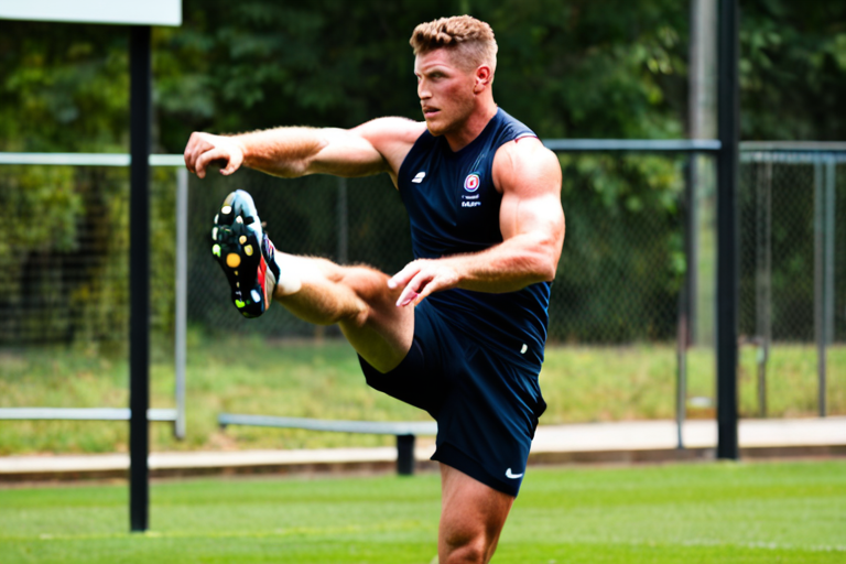 Buff Captain Carter kicking in training