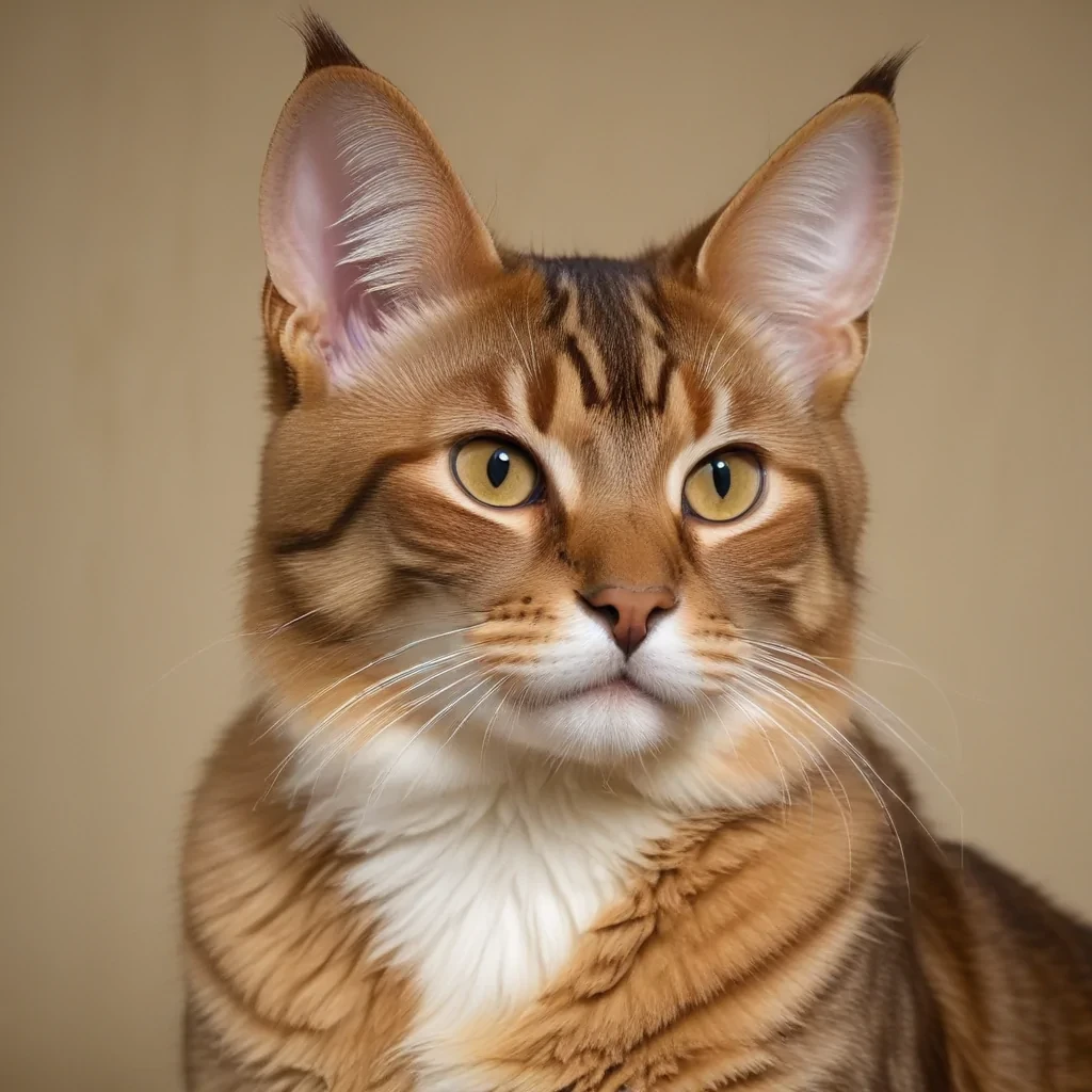 Majestic Maine Coon Cat with Striking Eyes and Unique Fur Patterns