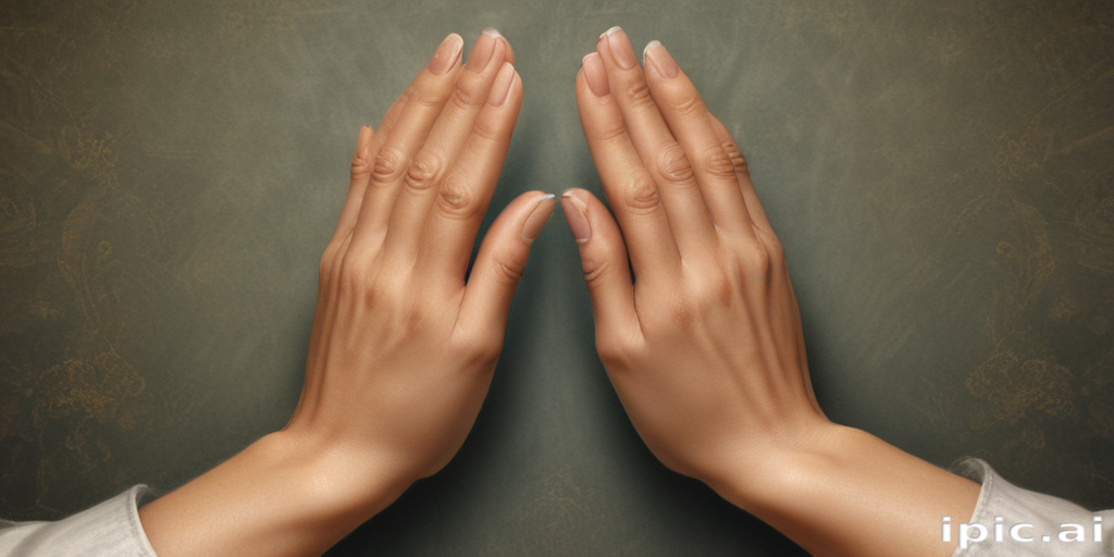 Delicate Hands Coming Together in a Gesture of Unity and Connection.