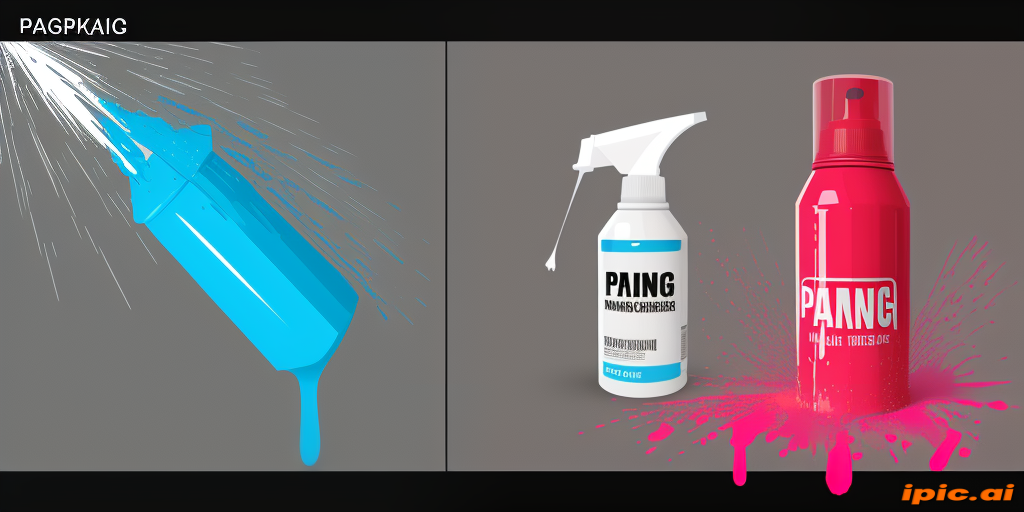 Creative Display of Colorful Paint Products Against a Minimalist Background