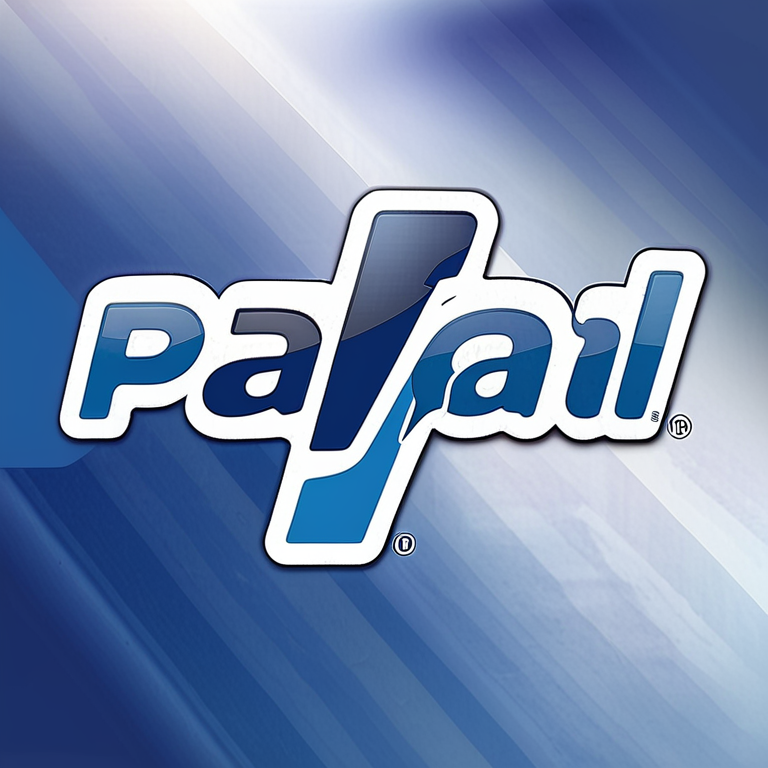 Stylized Logo Design Featuring the Word 'PayPal' in Blue Colors