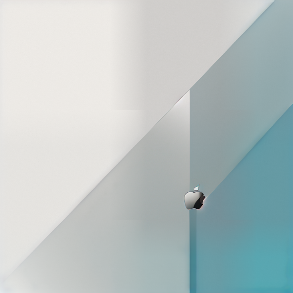 Minimalist Abstract Design Featuring the Iconic Apple Logo on a ...