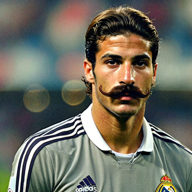 Real madrid players with mustache