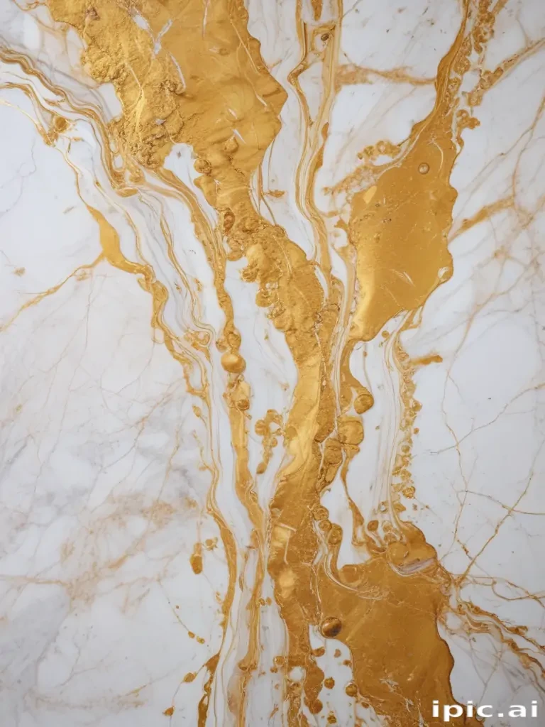 Elegant Marble Texture Featuring Striking Golden Veins and Abstract ...