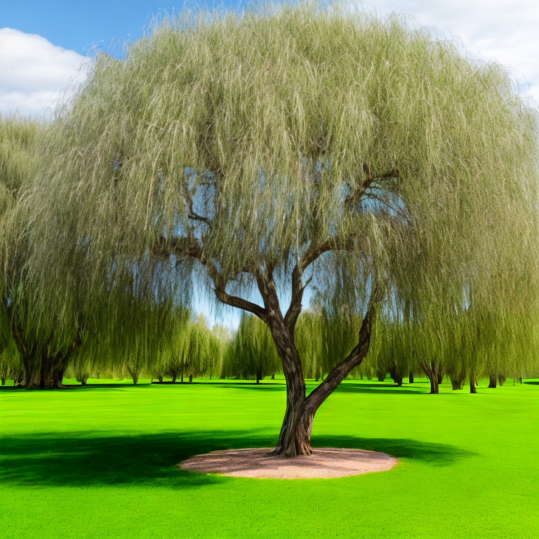 a cartoon willow tree