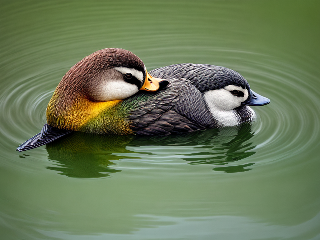 A fat man in duck avatar