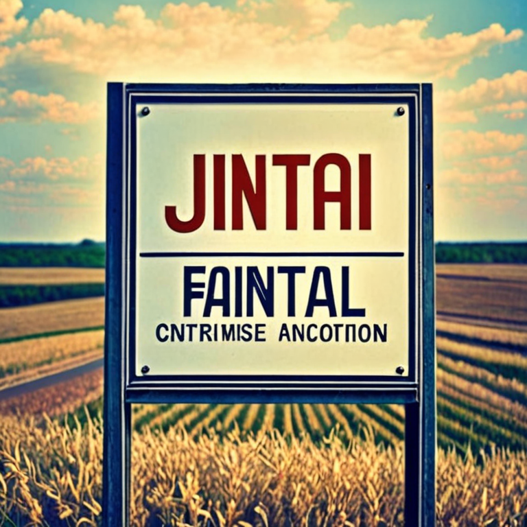 jintai is a name on a sign surreal art