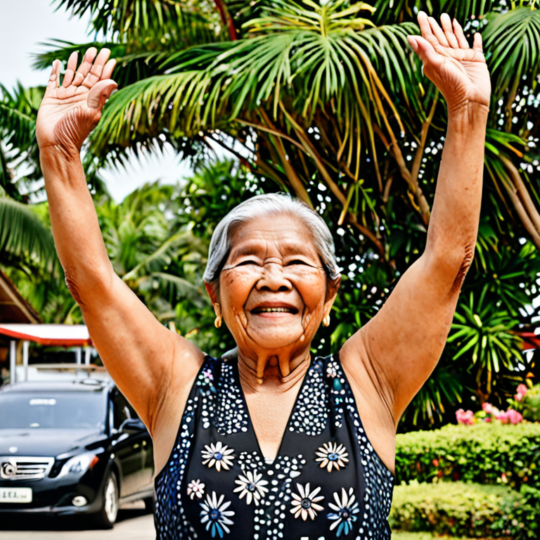 Grandma Pinay women, kilikili , arms up, armpit, armpit spot, drop ...