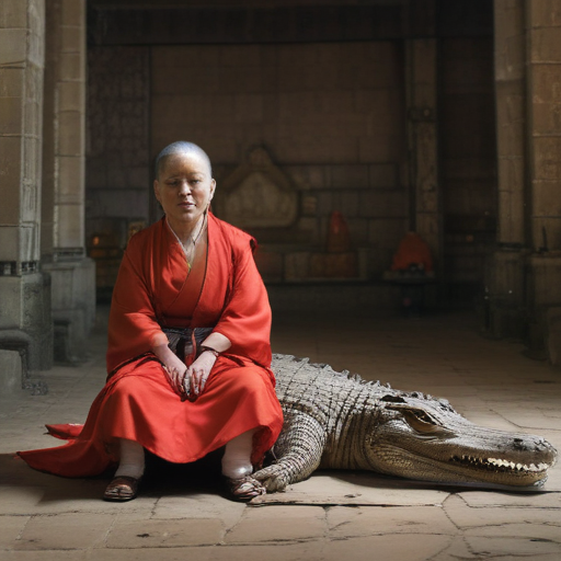 crocodile lady monk