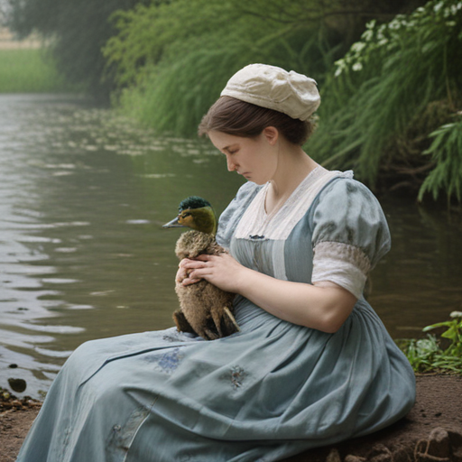 Mrs. Mallard weeping in her sister's arms after hearing the news of her ...
