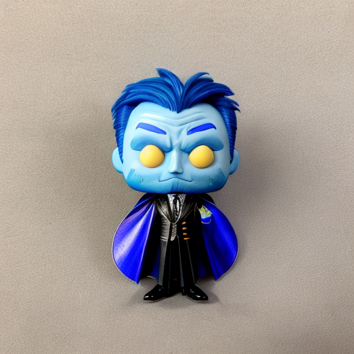 cartoon Voldemort with blue hair