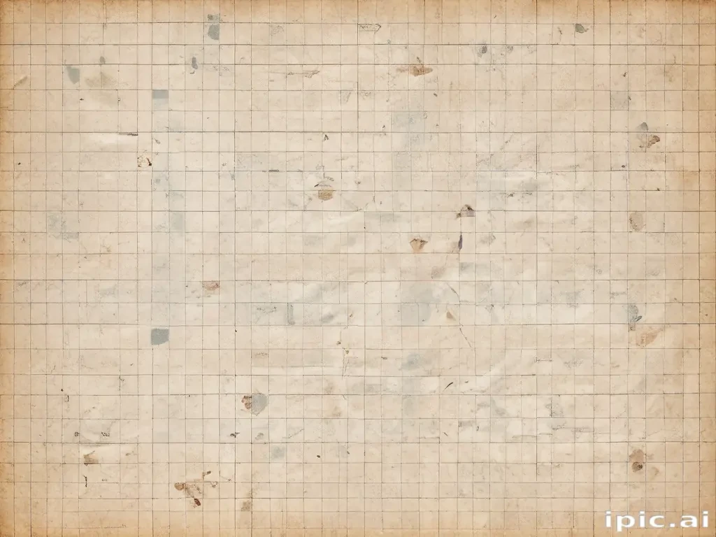 Vintage Grid Paper Background with Subtle Texture and Faded Colors